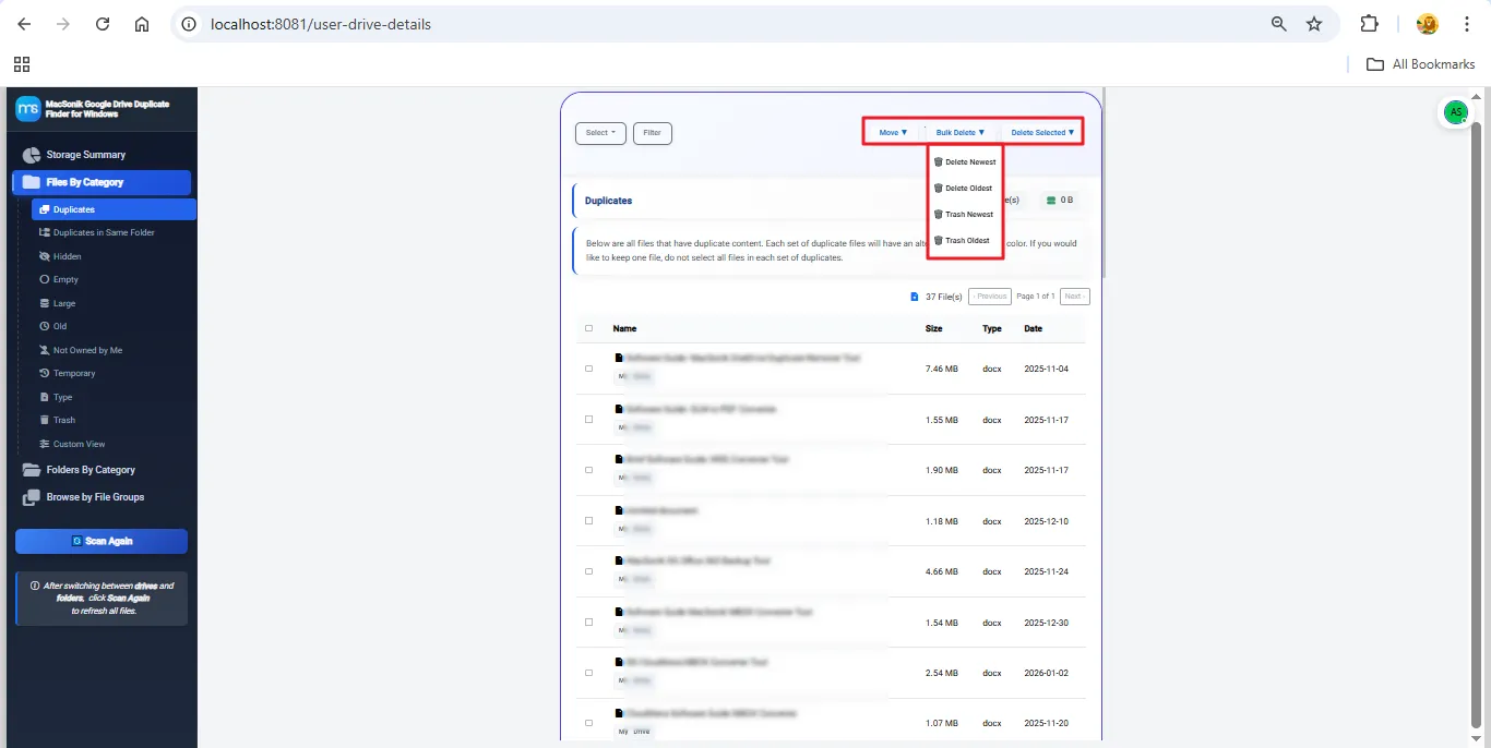 Google Drive Duplicate Finder Tool to Remove Duplicate Files